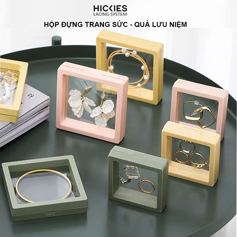 Compact jewelry and accessory box covered with transparent PE plastic ...