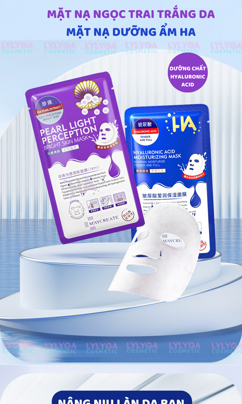 HA Maycreate Mask facial whitening moisturizing Mask 1 piece of paper ...