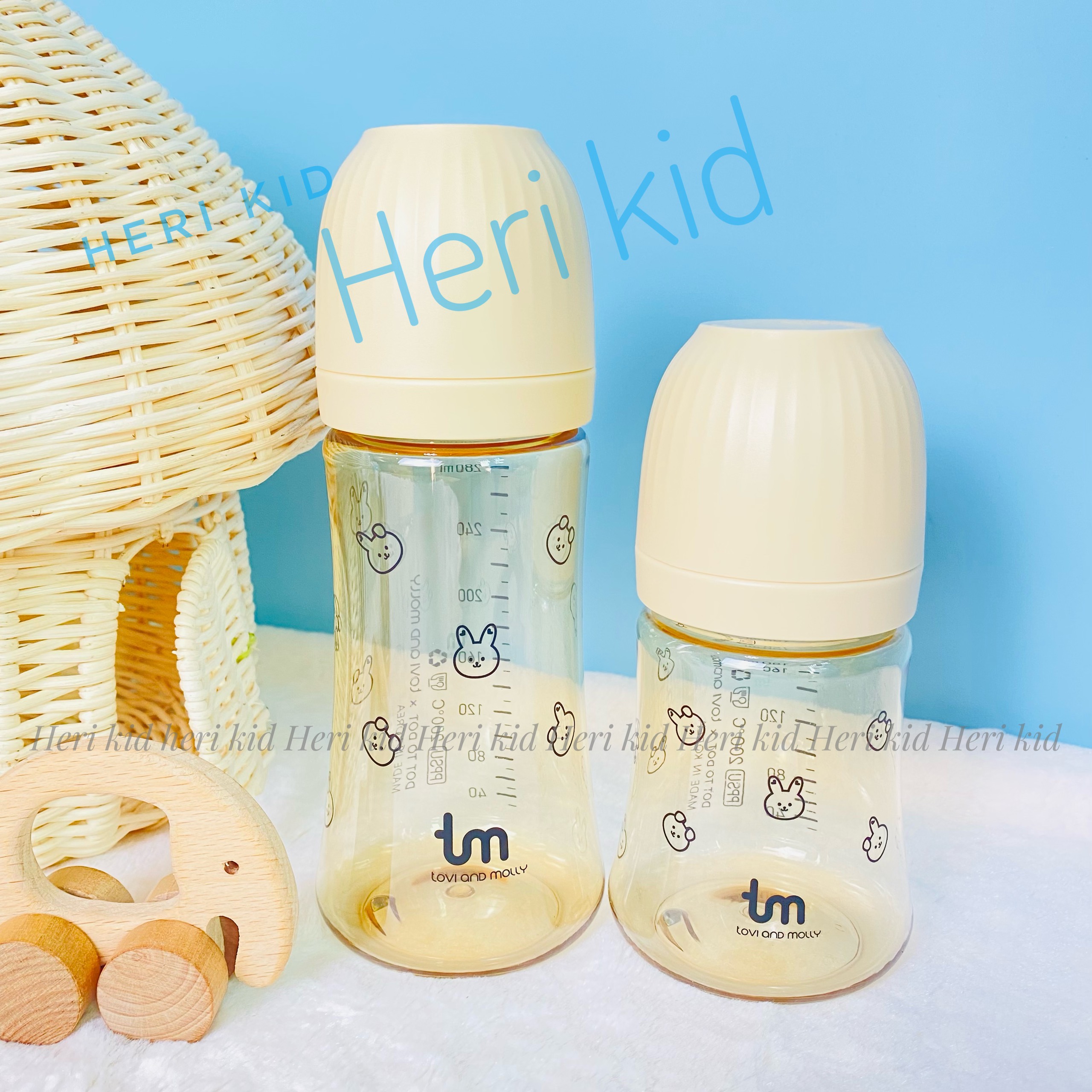 PPSU Dottodot x Tovi and Molly Korean milk bottles and suction bottles for babies 180ml/ 280ml ...