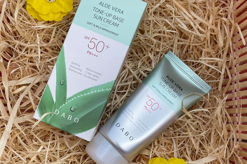 DABO Aloe Vera Tone-up Base Sun Cream 70ml | Shopee Philippines