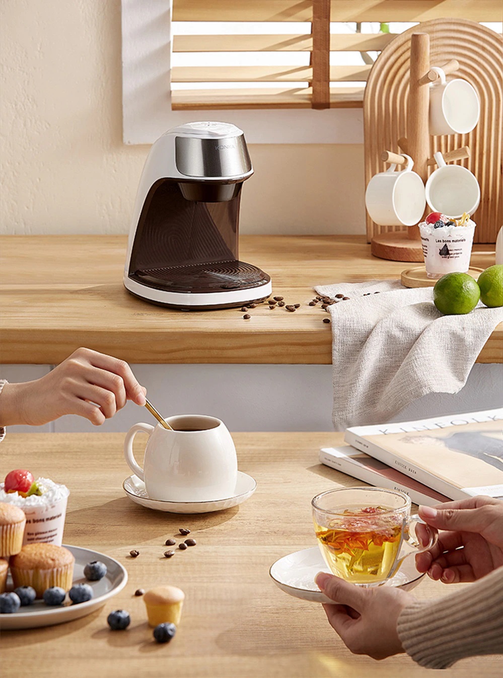 Konka Automatic Mini Coffee Maker for Home and Office | Shopee Philippines