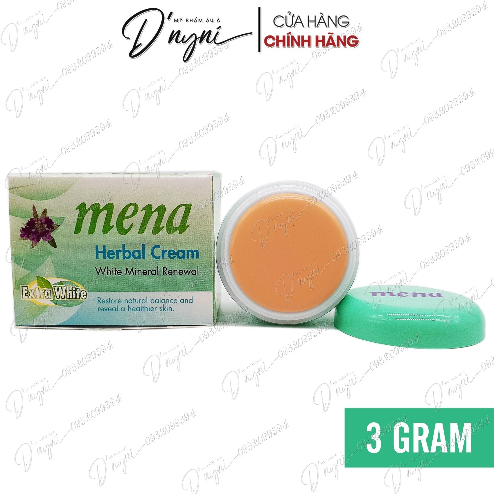 Mena Herbal Cream Extra White Mineral Renewal Herbal Whitening Smooth ...