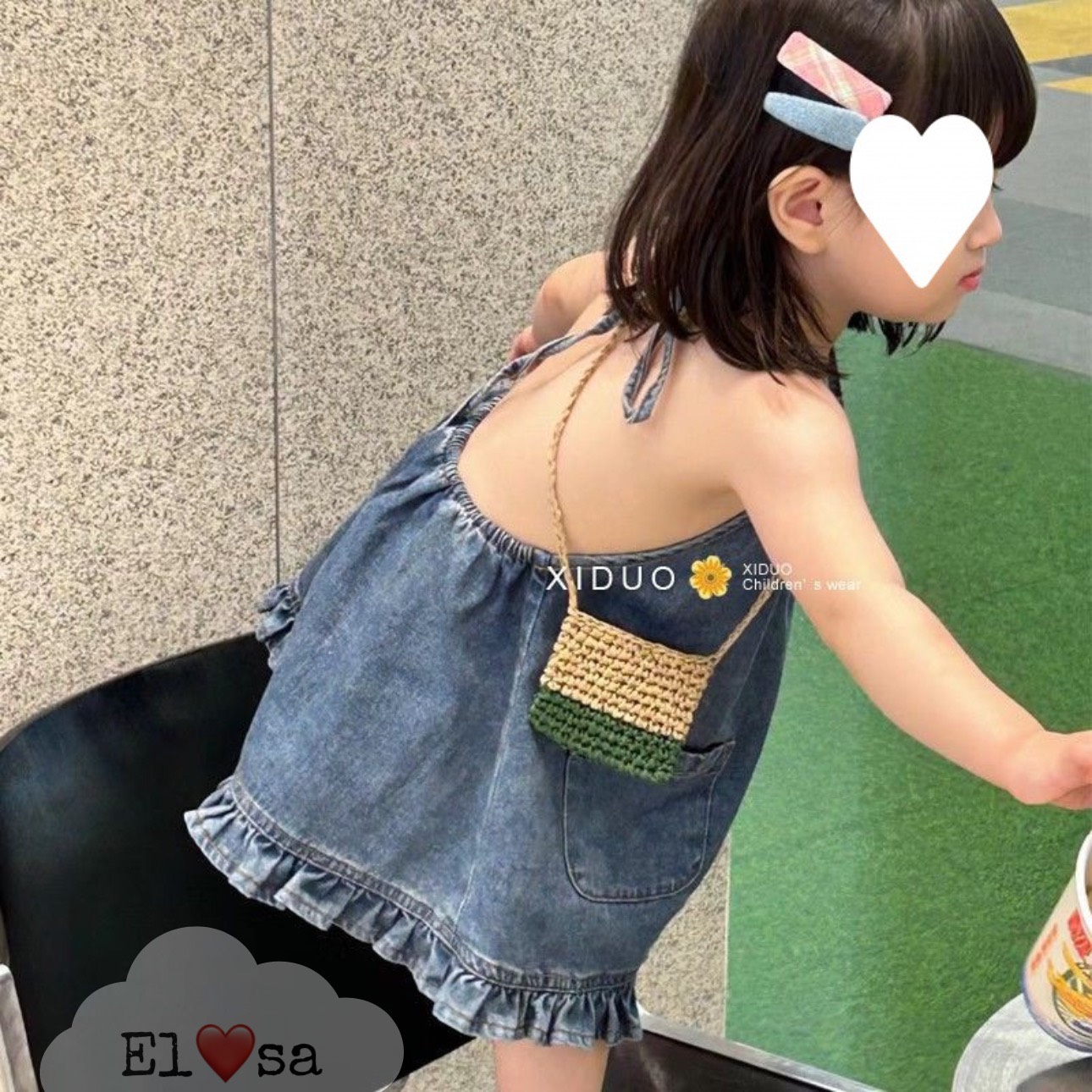 Girls' dresses - Super cute bibs for children 1-8 years old | Shopee ...