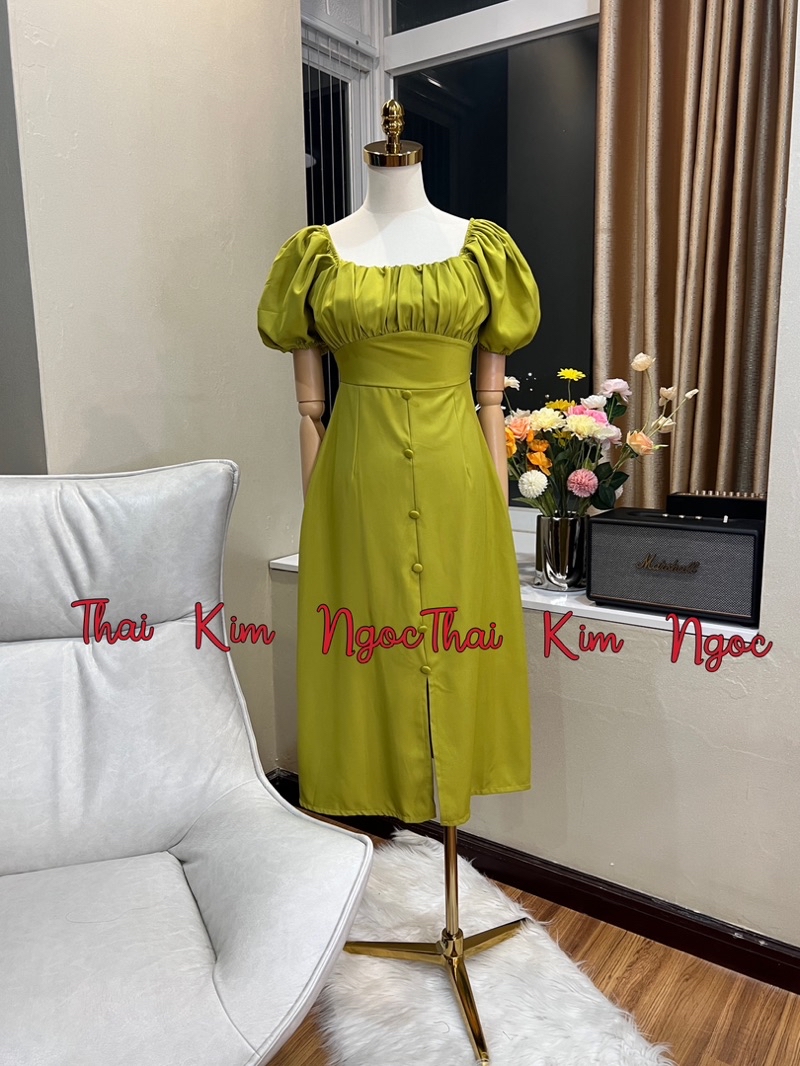 Beautiful maxi dress with puffy sleeves | Shopee Philippines