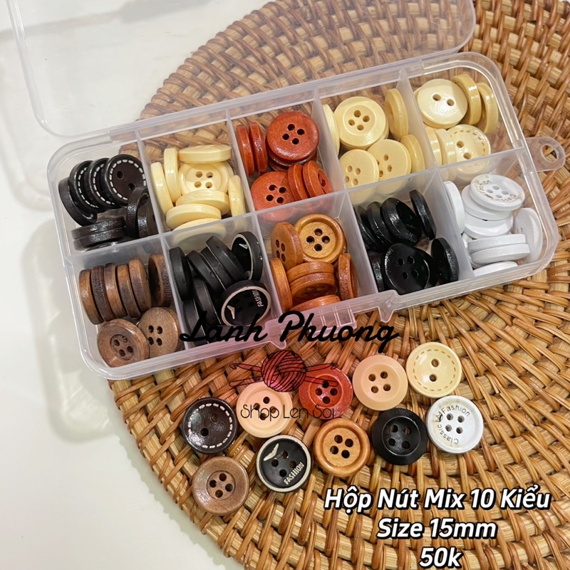 Wooden Button Box / Plastic Button Box (random color) | Shopee Philippines
