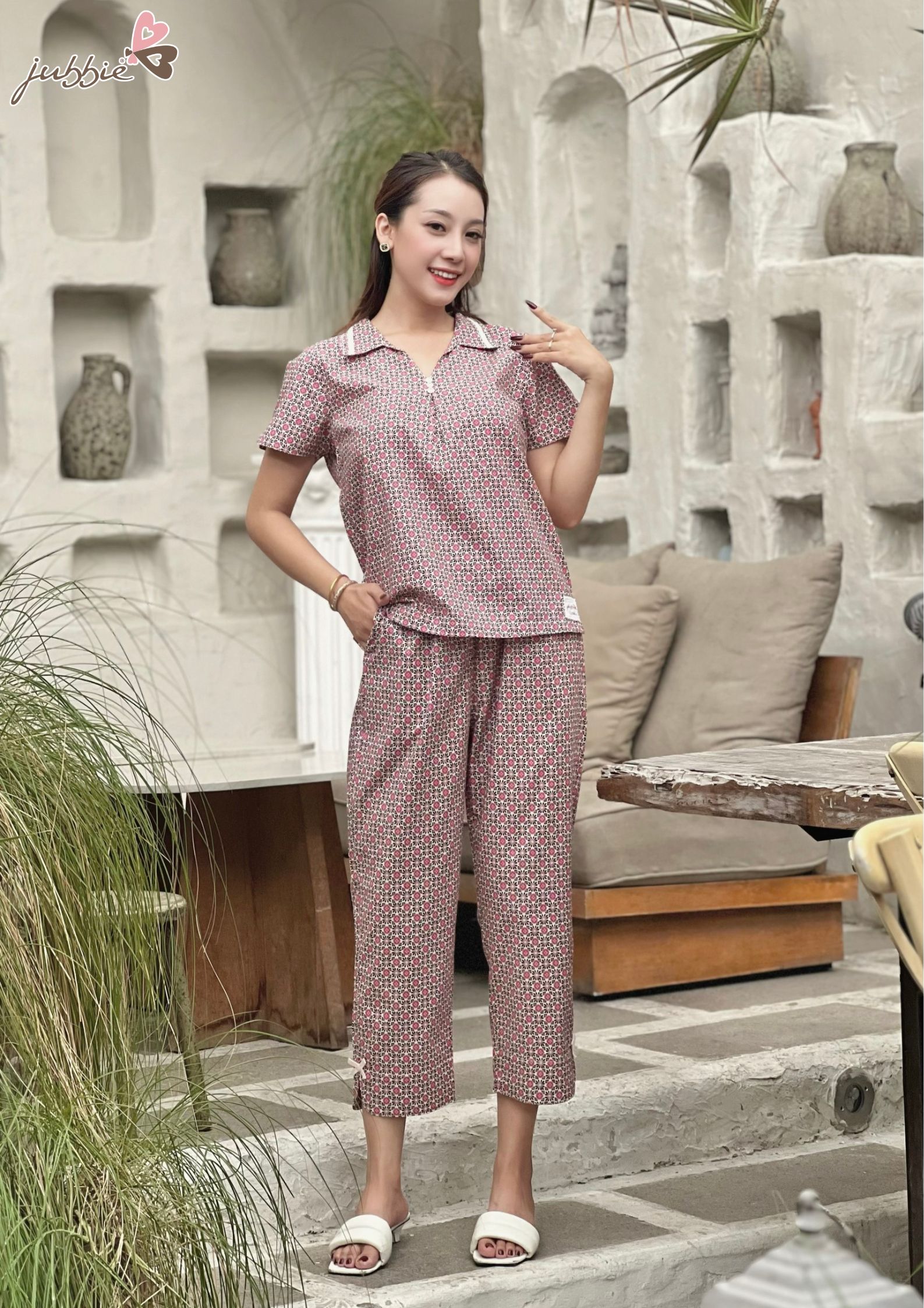 Jubbie 32419 3-button turtleneck set | Shopee Philippines