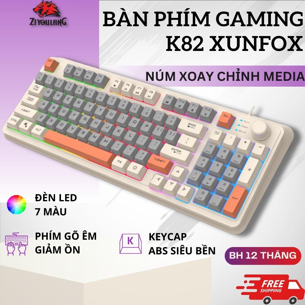 Ziyoulang K82 LED Gaming Computer Keyboard Smooth Typing Noise ...