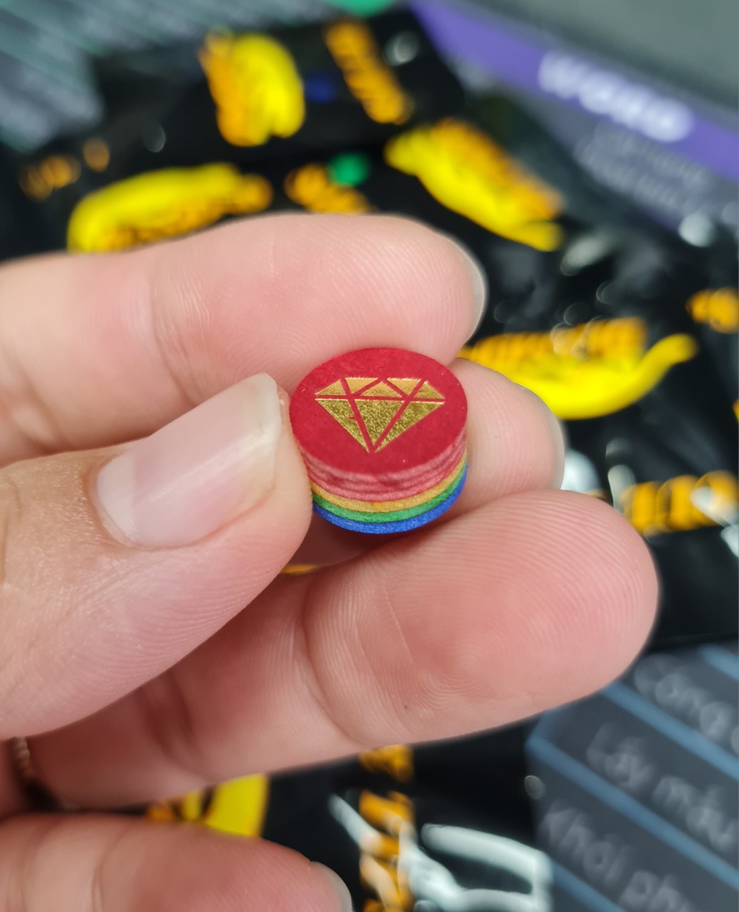 Rainbow CUE TIPS 6-LAYER DIAMOND BIDA CUE TIPS | Shopee Philippines