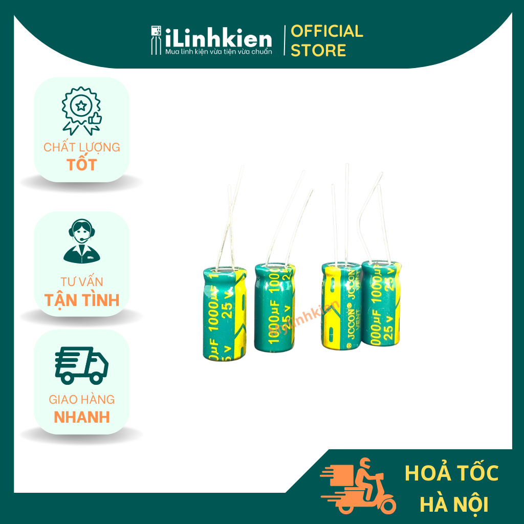 Genuine Jcon high quality 25V 1000uF capacitor | Shopee Philippines