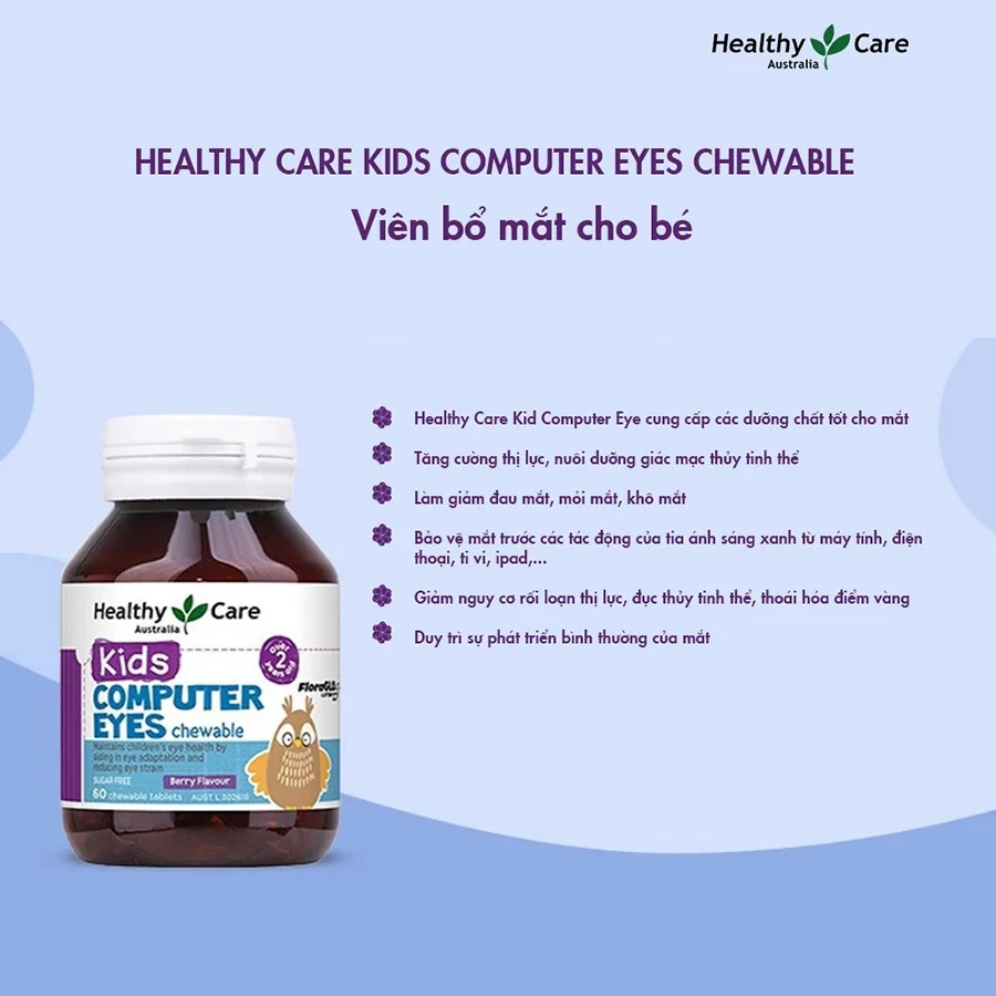 Supports myopia eyes Healthy Care kids computer eyes 60 tablets ...