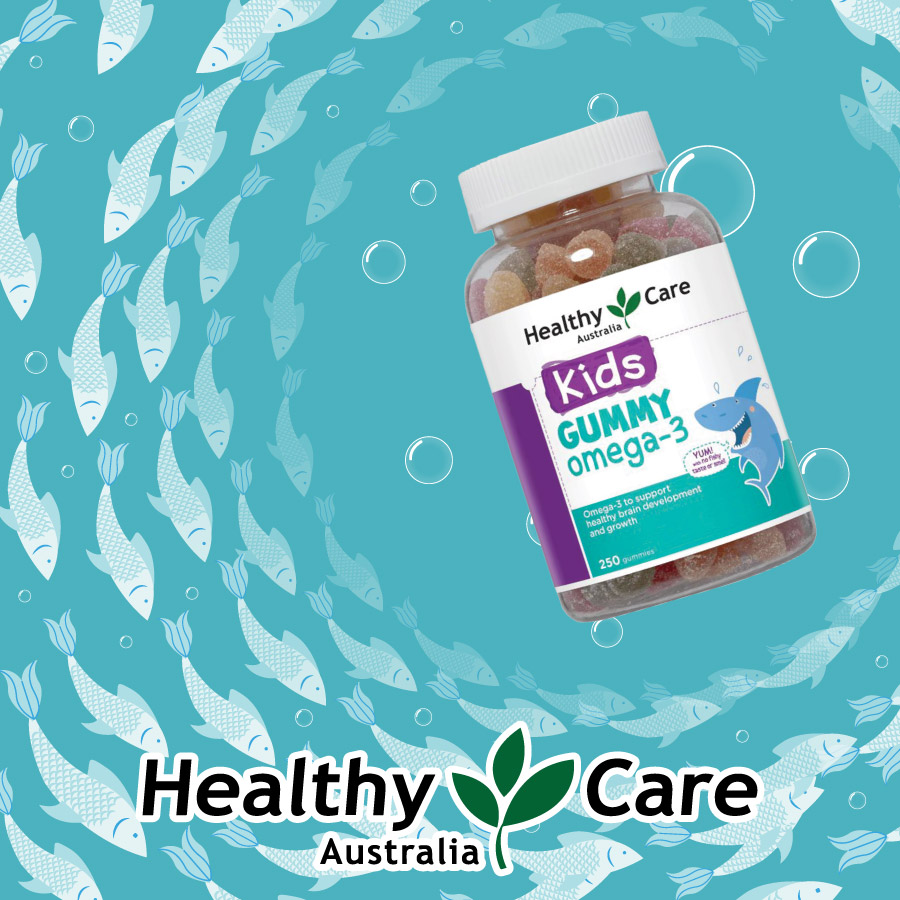 Omega 3, dha, epa Healthy Care kids gummy Omega 3 for children from 2 ...
