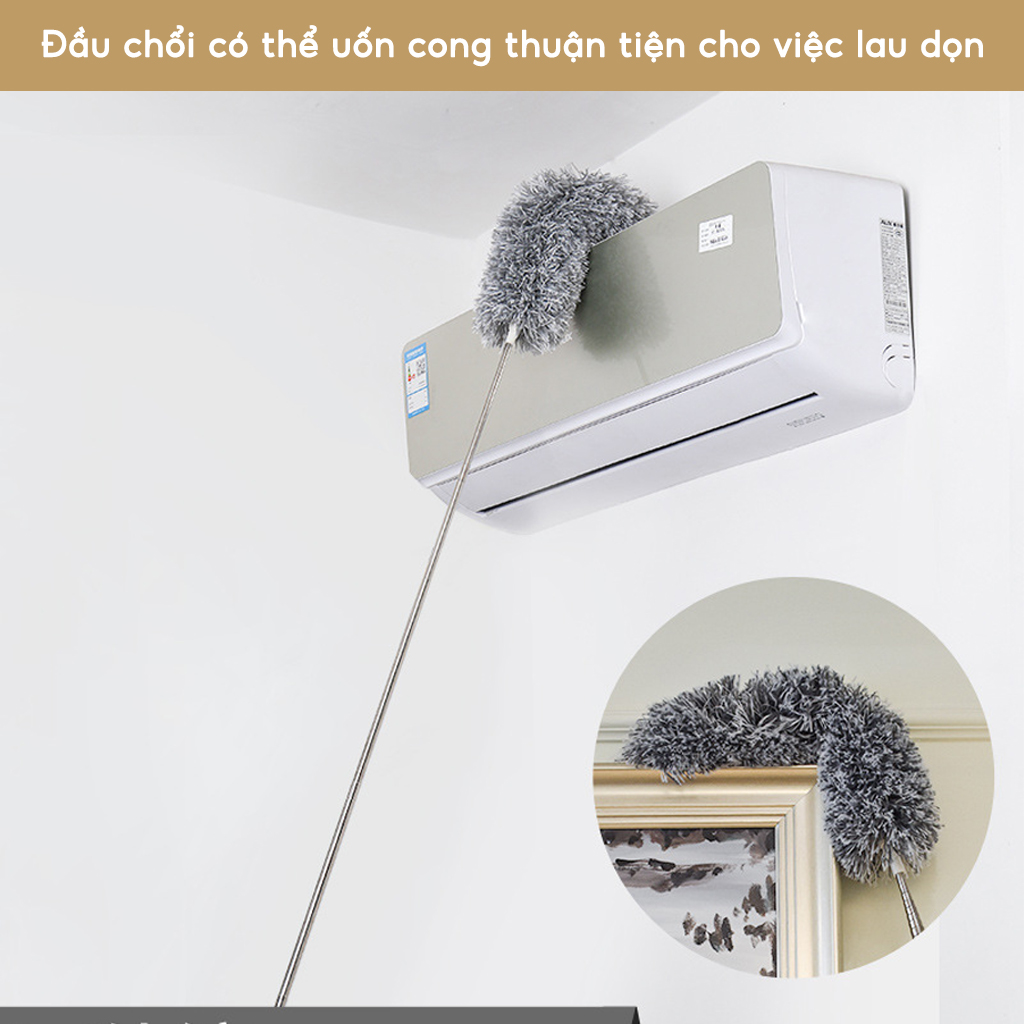JYoohome Ceiling Brush with Adjustable Length Up to 2.5m Ceiling Brush ...
