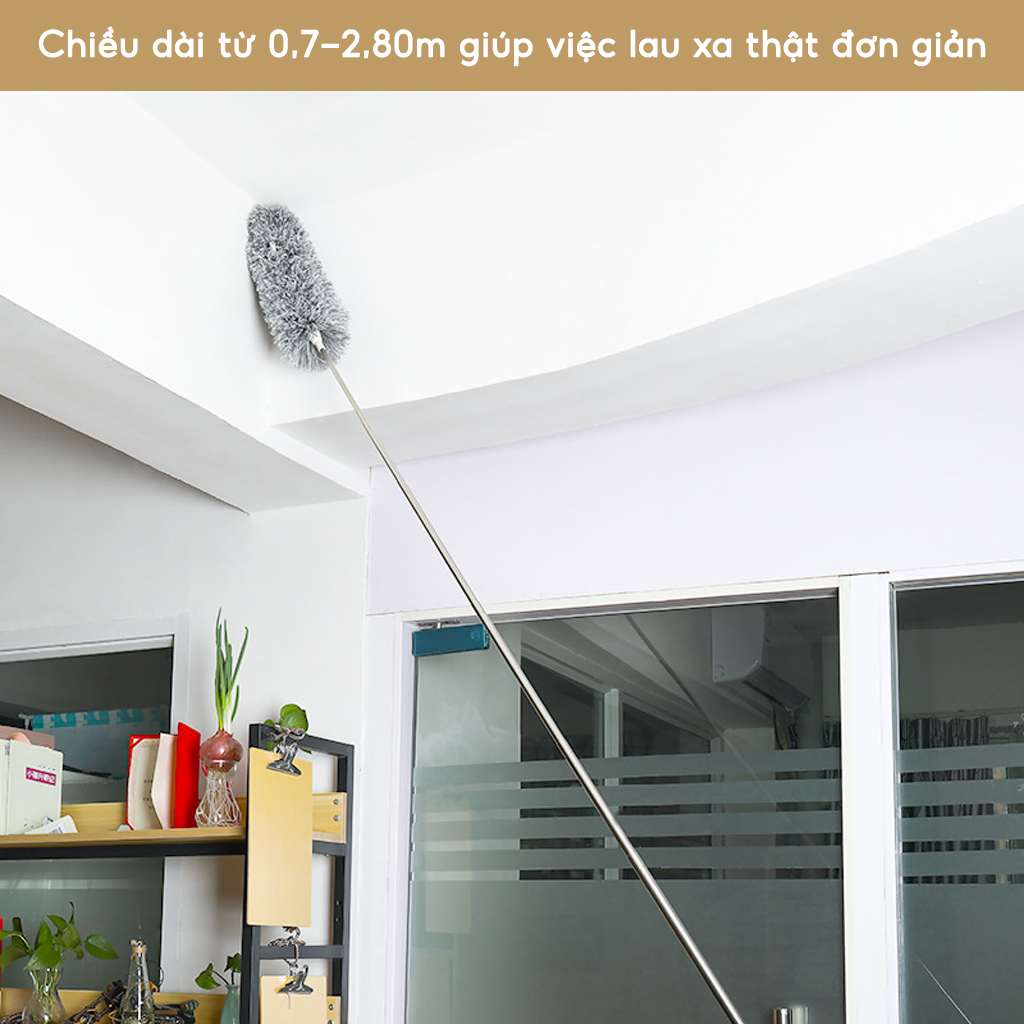 JYoohome Ceiling Brush with Adjustable Length Up to 2.5m Ceiling Brush ...
