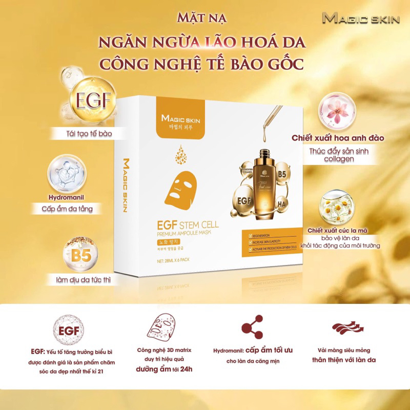 Egf Stem Cell magic skin 2-compartment mask, super shiny (genuine ...