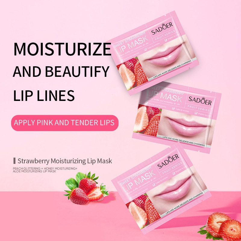 Sadoer Fruit Essence Lip Mask for Soft, Smooth, Pink, and Shiny Lips 8g | Shopee Philippines