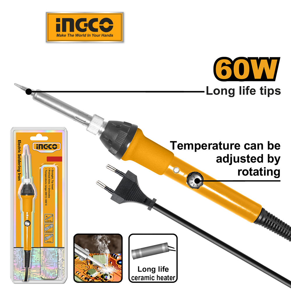 Ingco SI lead solder016831 60w | Si0110831 100w with temperature ...