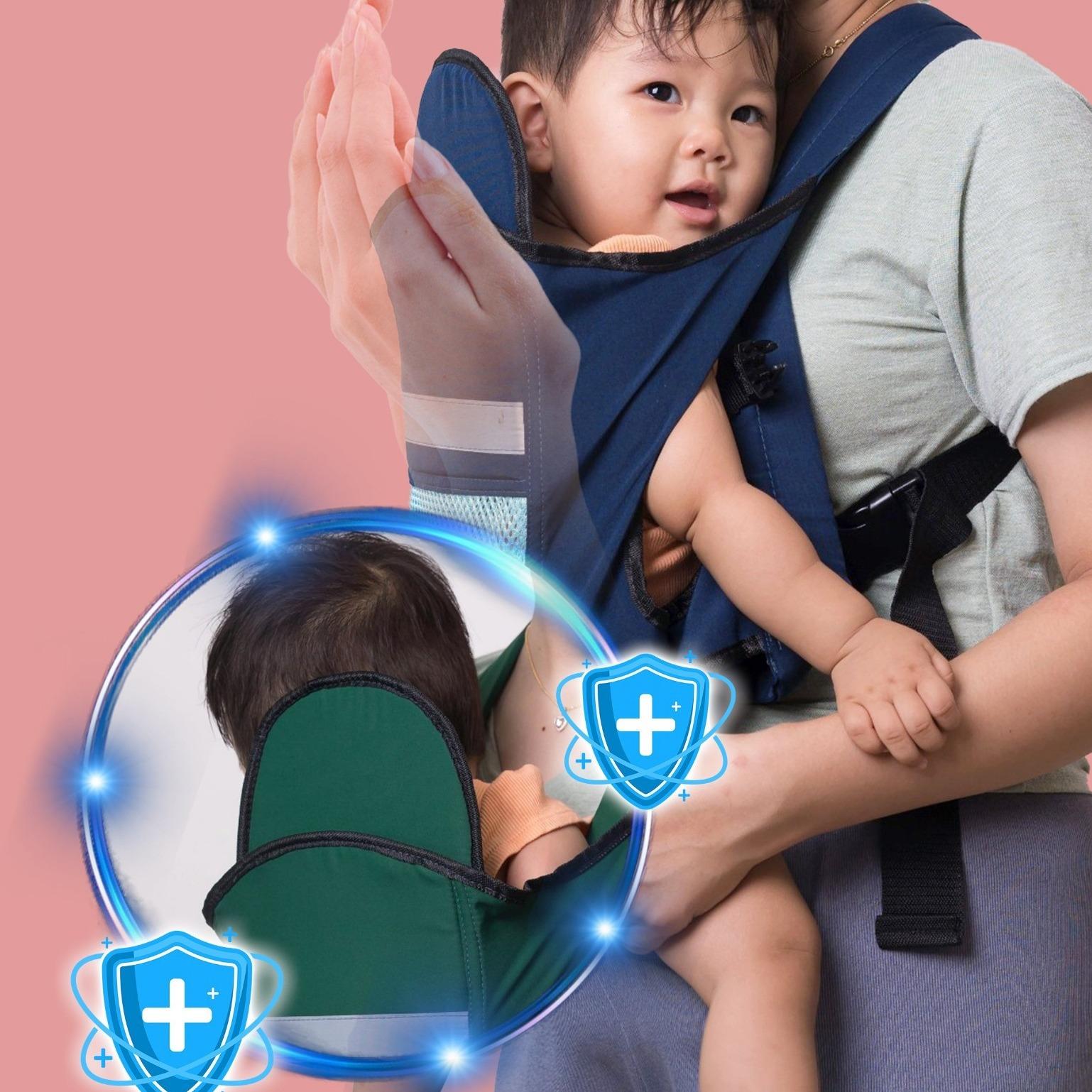 4-position baby carrier to support the neck for babies from birth to 6 ...