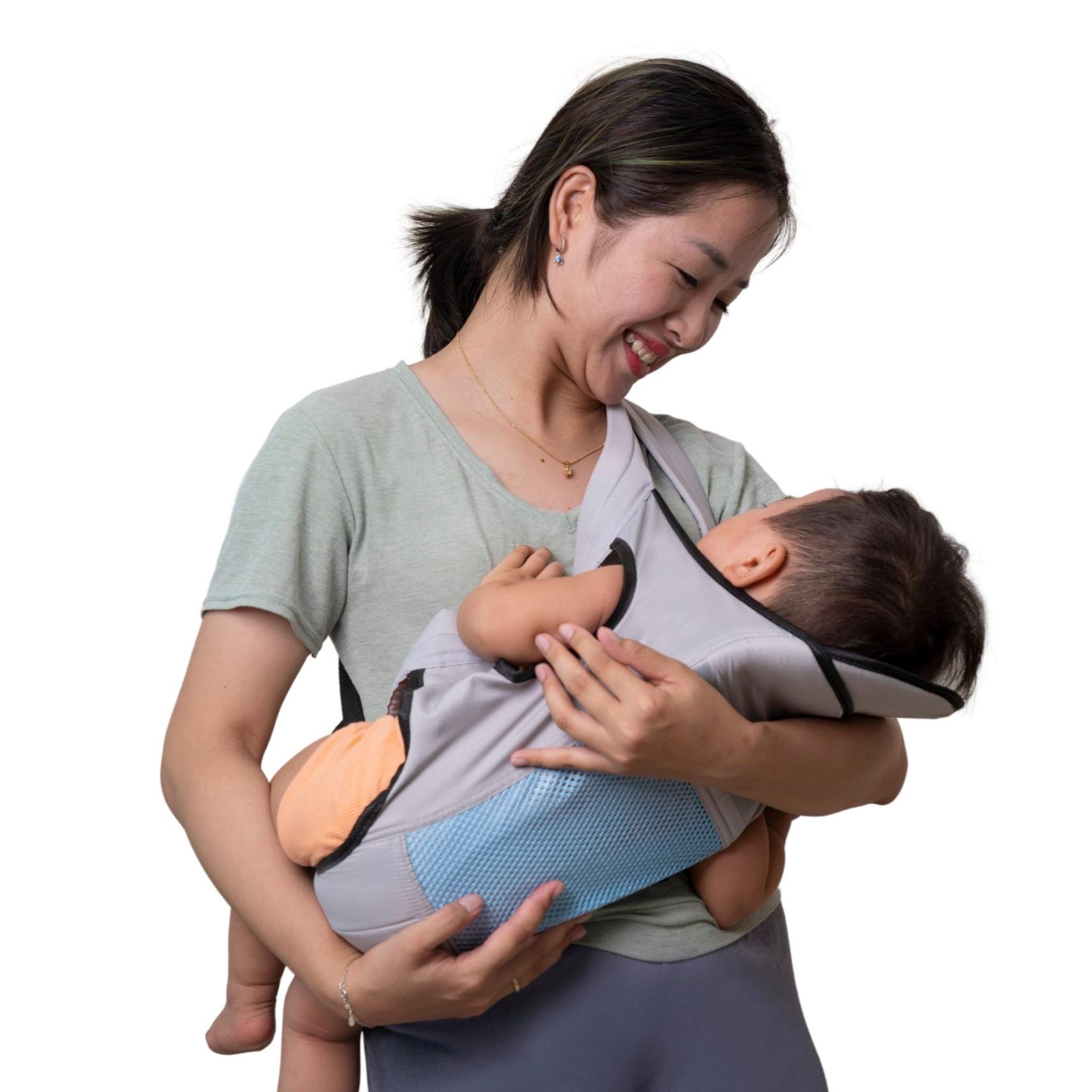 4-position baby carrier to support the neck for babies from birth to 6 ...