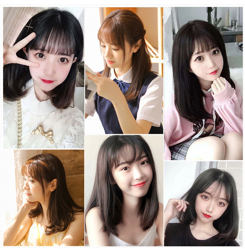 SALAY women's shoulder-length wig, Japanese fashion hairstyle, natural ...