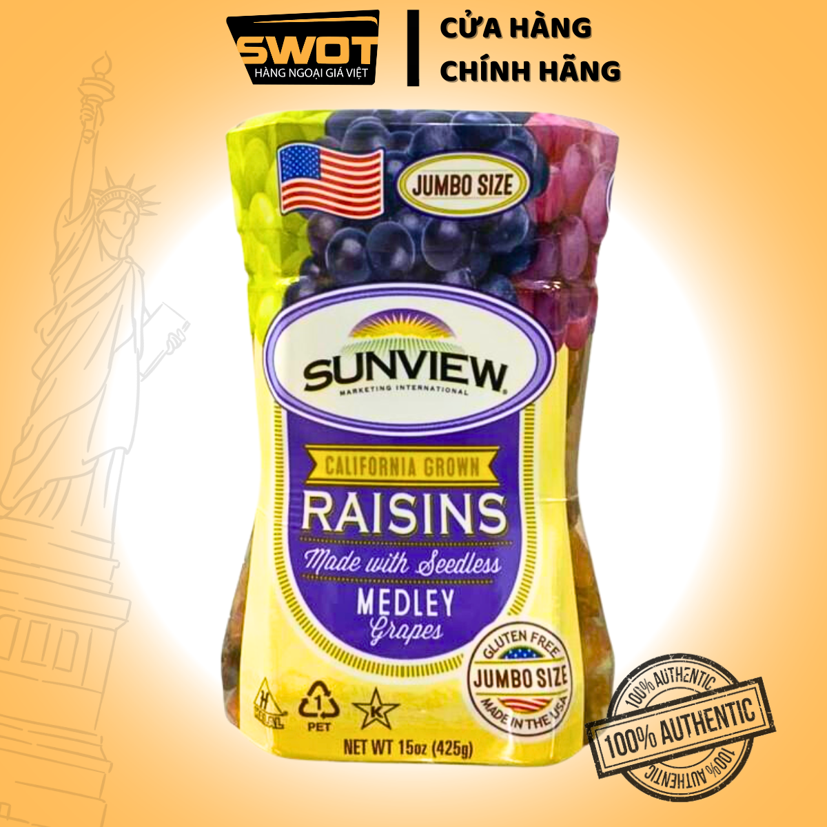Sunview Raisins USA 425g [ORIGINAL] Premium grapes, delicious ...