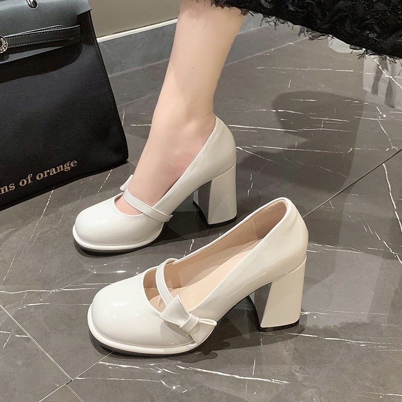 Women's 7 Inch High Heels with Bow Edges, High Quality Soft Leather ...