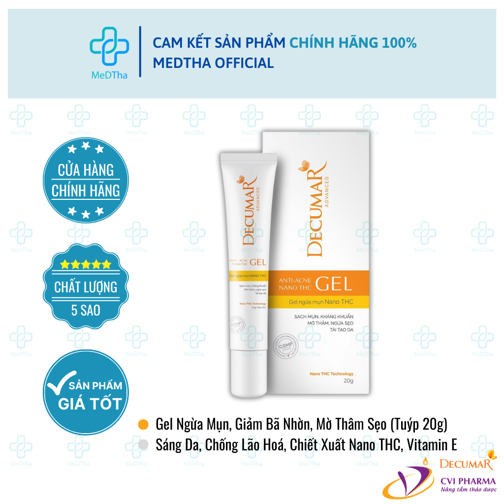 Decumar Advanced Anti-Acne Nano THC (CVI) - MeDTha Gel to Support Acne ...