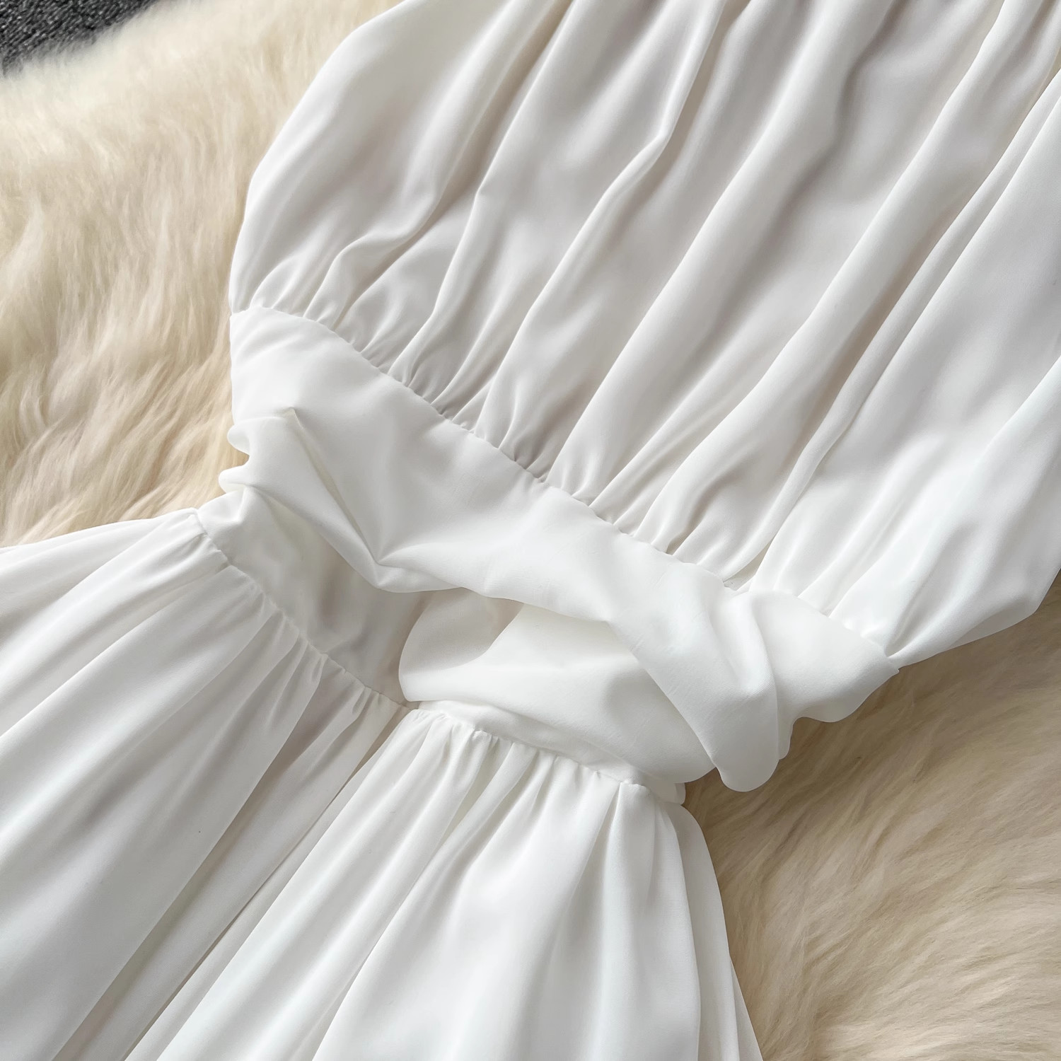 Beach dress - halter neck dress with bow tie design, genuine QC silk ...