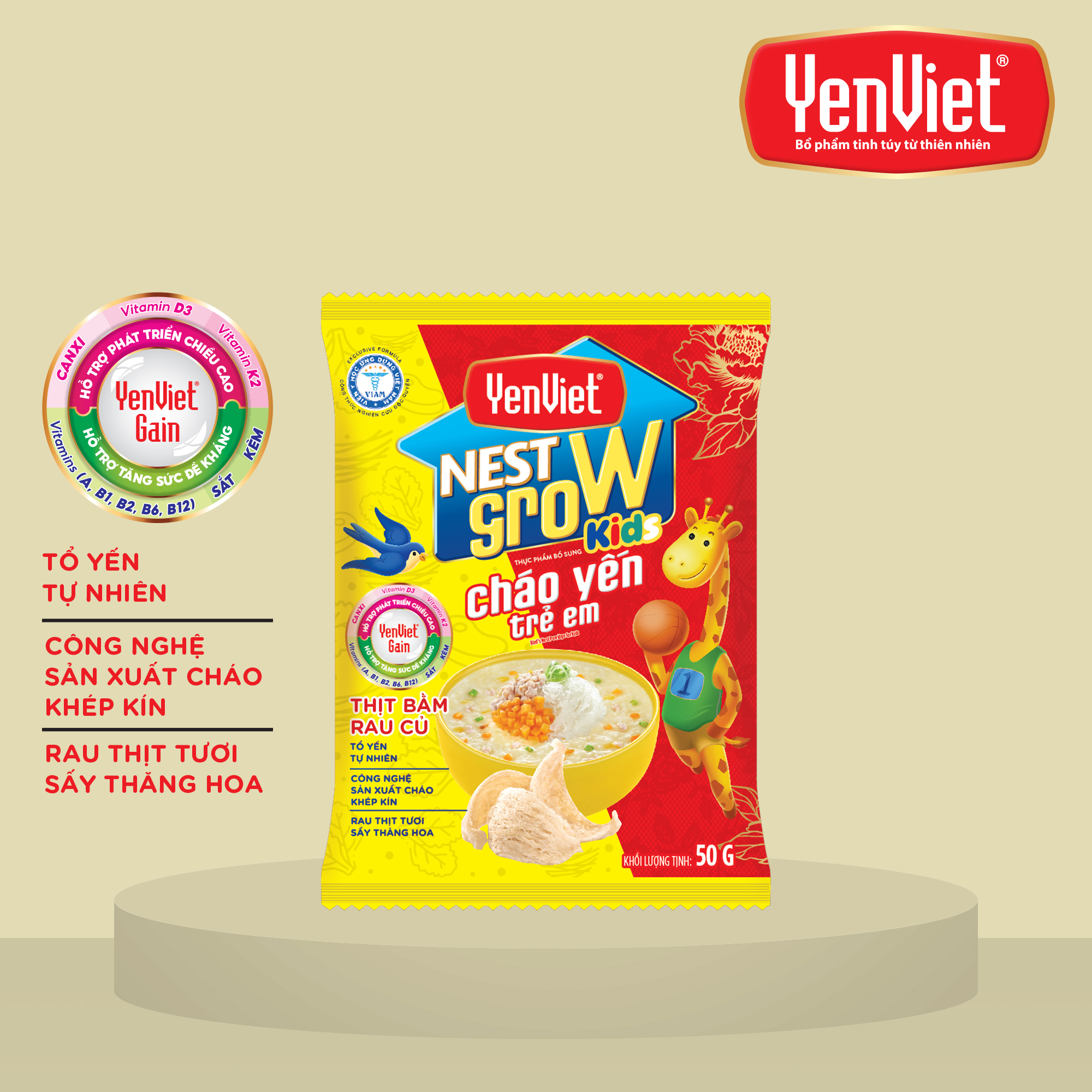 Box of 30 packs of Yen Viet children's bird's nest porridge with ...