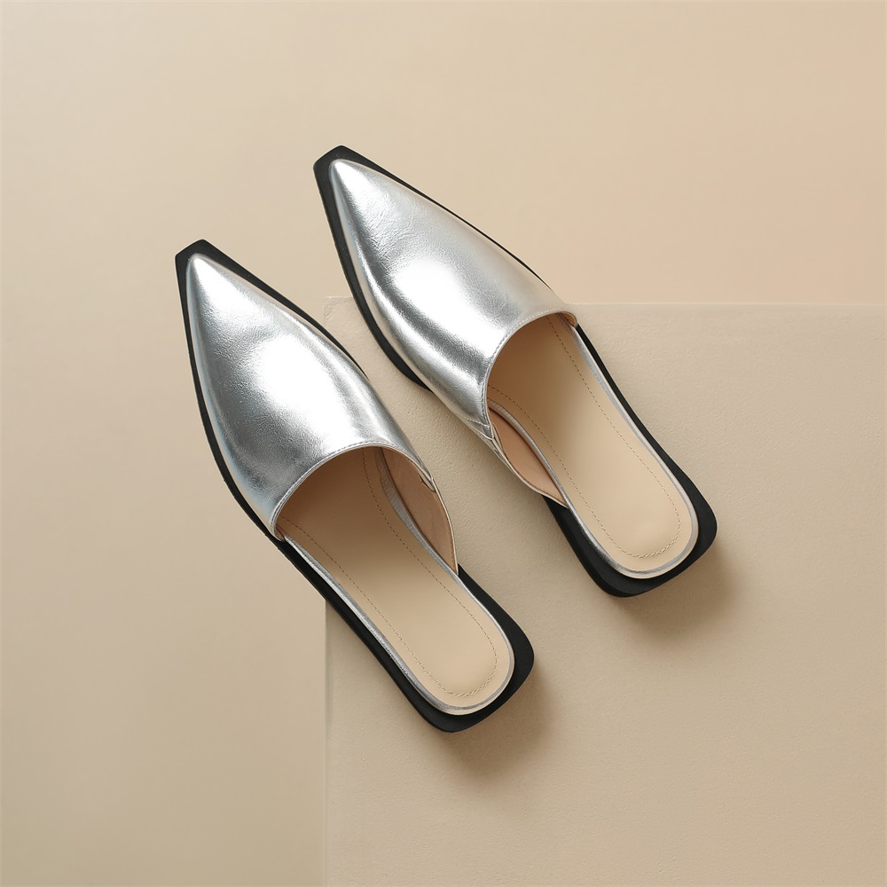 Women's pointy toe loafers, 2 cm high, molded sole, large form ...