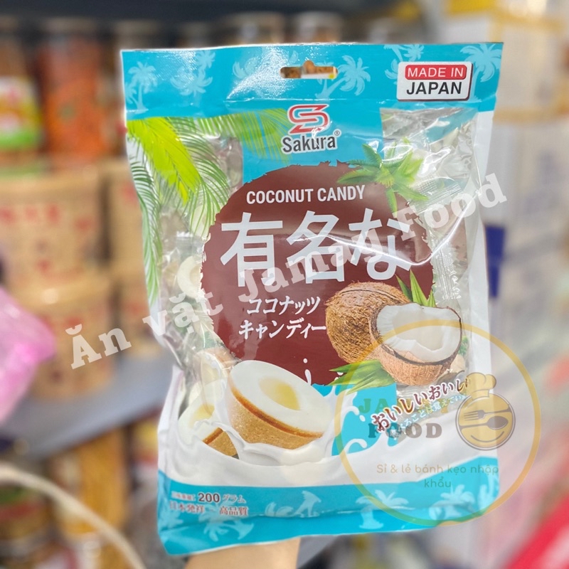 [Free 50g] Sakura Coconut Candy Pack Of 200gr Crispy And Fatty Tablets ...