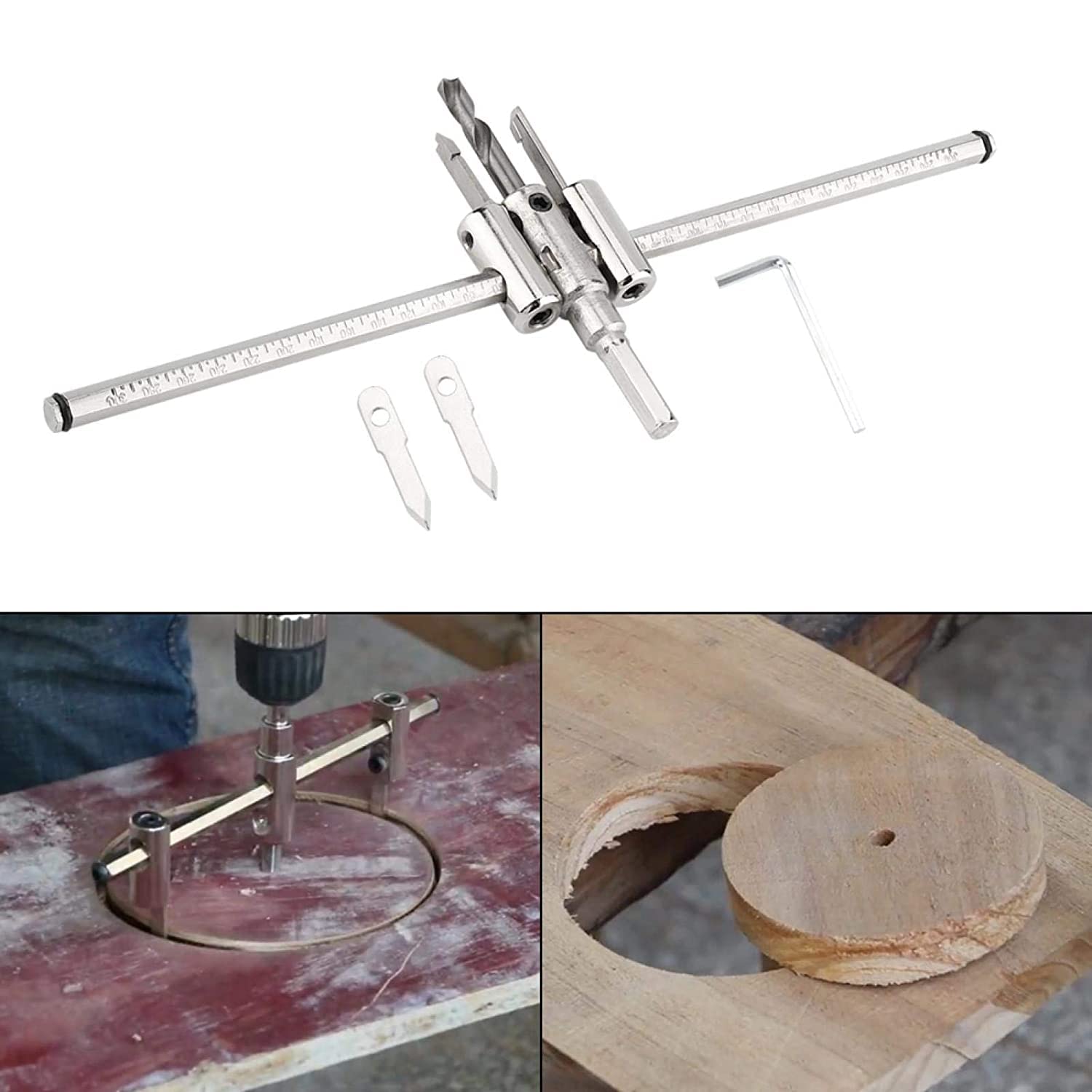 Hengkai Wood Core Drill - Round holes in plywood, hard wood, mica board ...