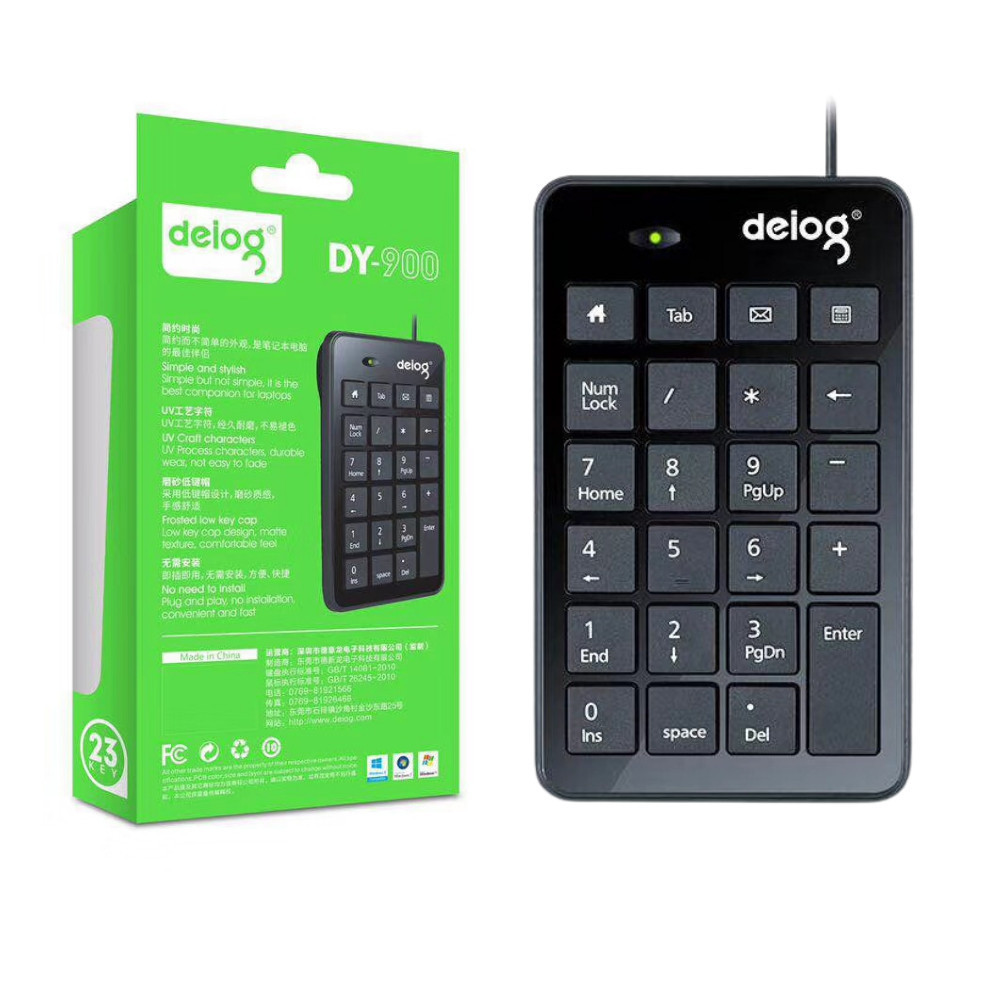 DEIOG DY900 mini computer numeric keypad with USB port for cashier and ...