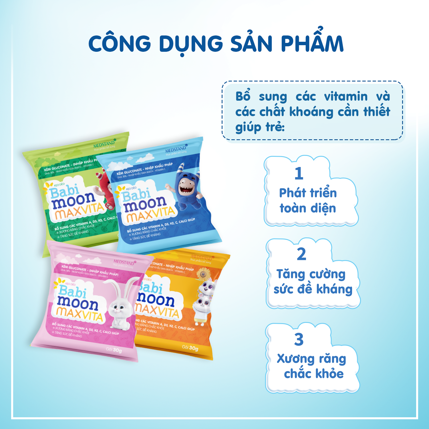 Babimoon Maxvita gummies supplement vitamins and minerals to help ...