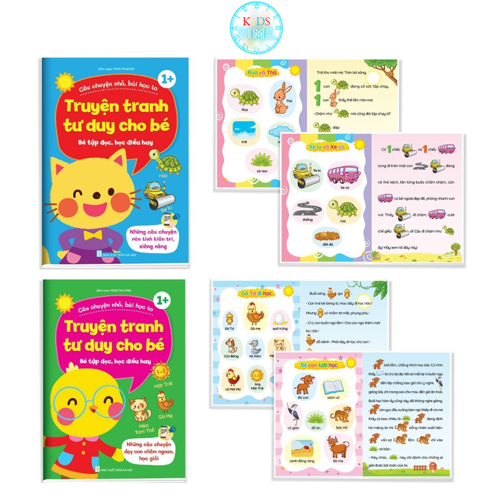 Book - Set of 8 Thinking Comic Books for Children to Learn to Speak ...