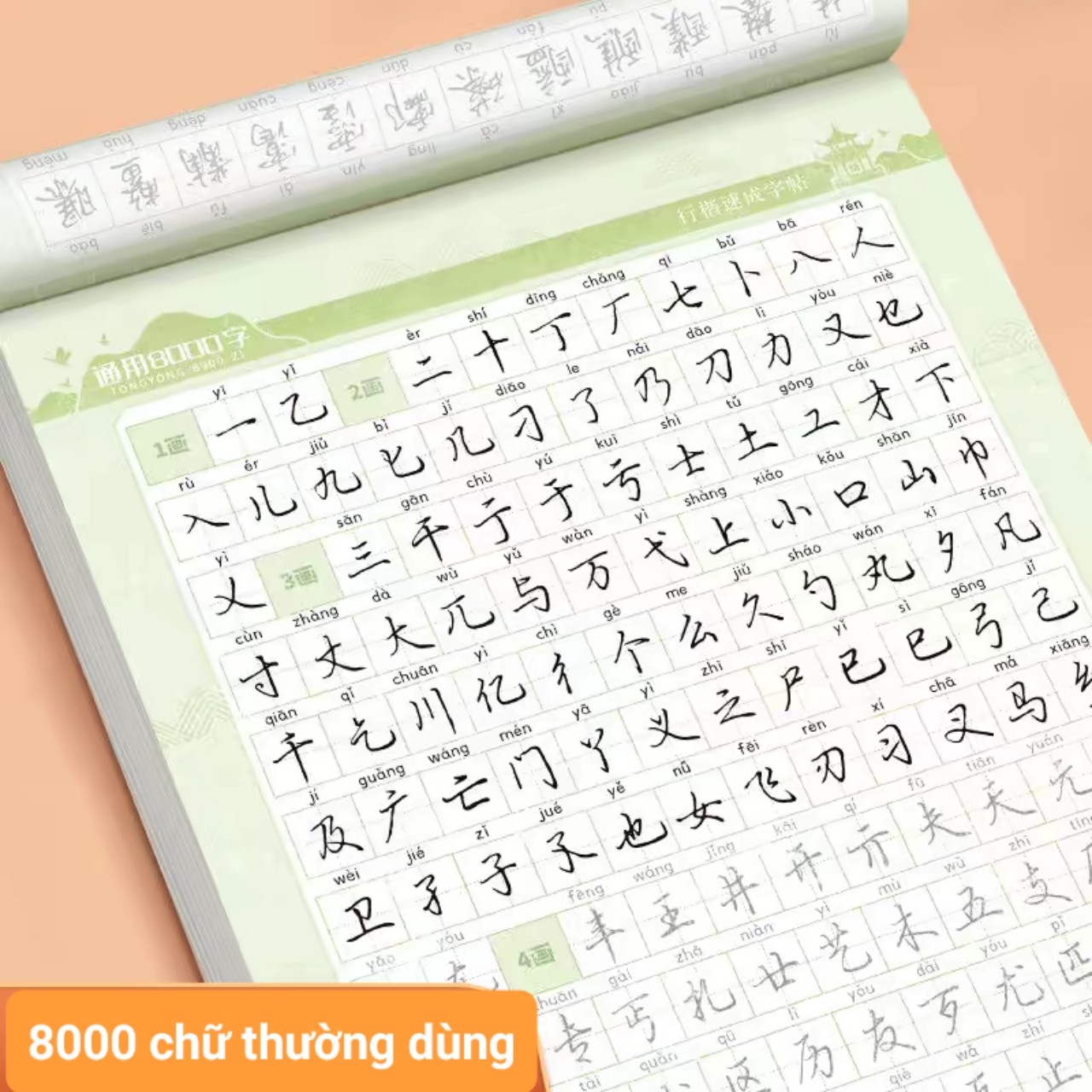 Combo to practice writing 8000 Chinese characters, the most common book ...