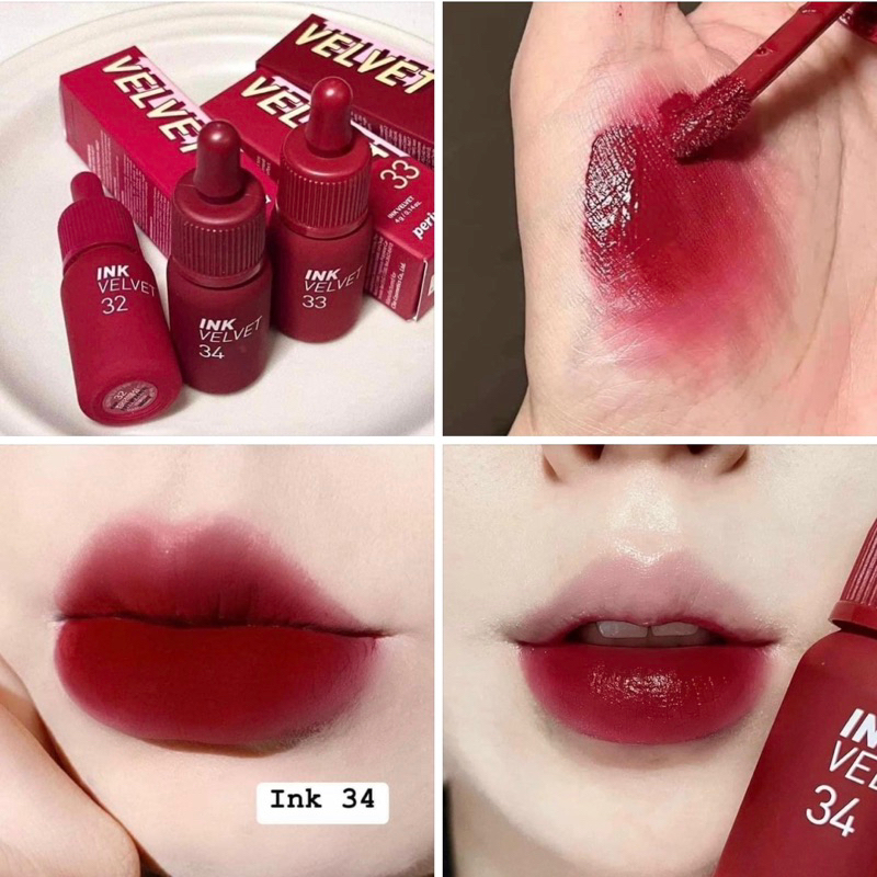 [Colors 32-33-34]peripera Ink Velvet Red Matte Lipstick 4g | Shopee ...