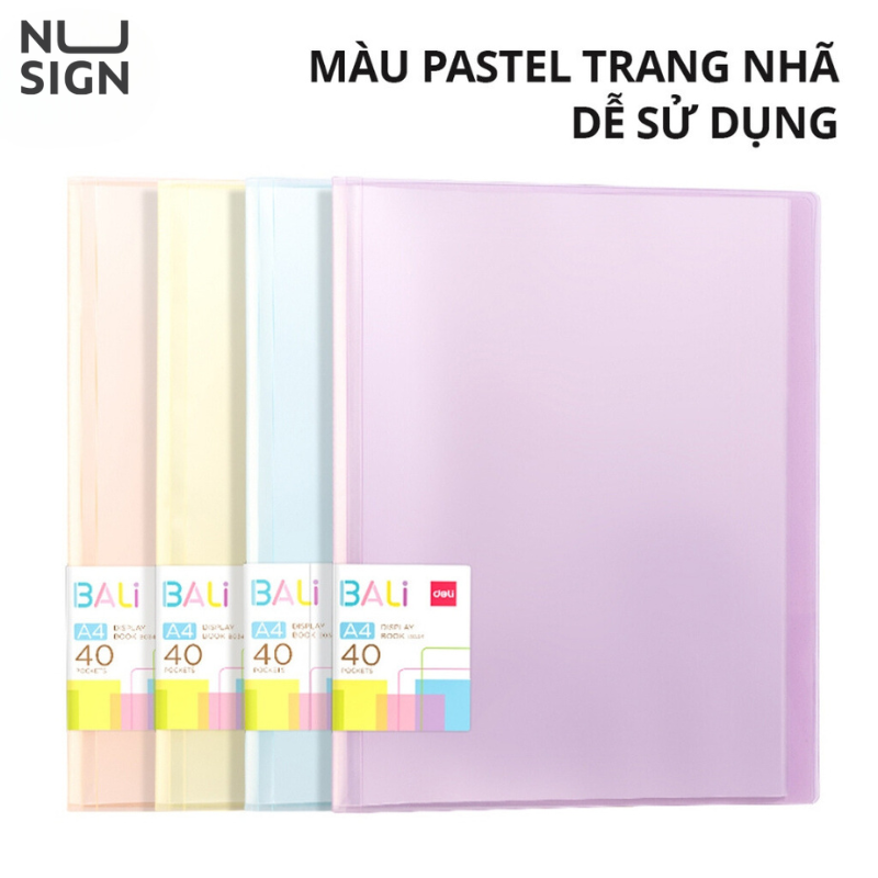 Document File Student Leaf File Nusign x Deli A4 Leaf Clip Folder ...