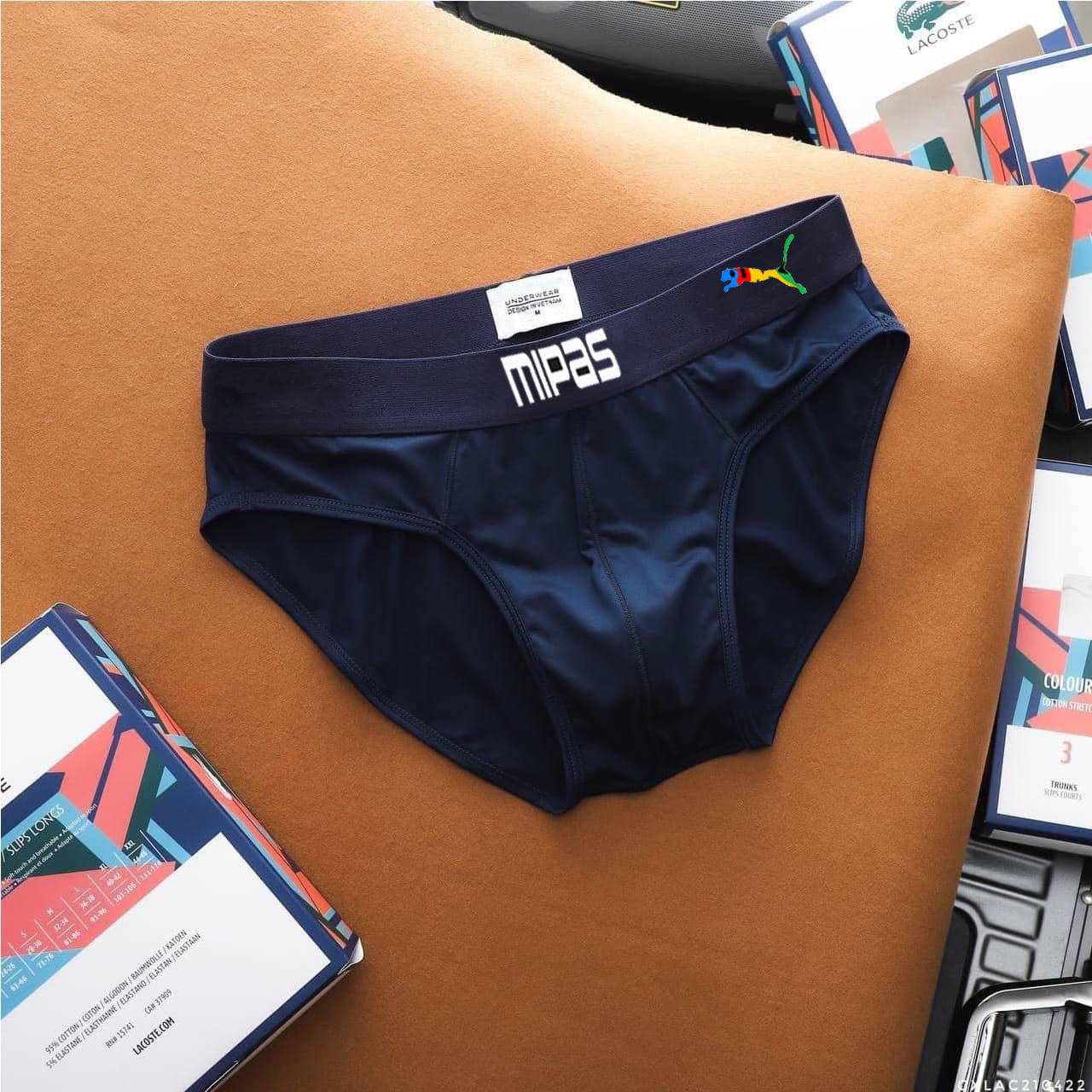 Box of 4 Mipas01 Men's Triangle Underwear, Men's Cross Briefs Made of ...