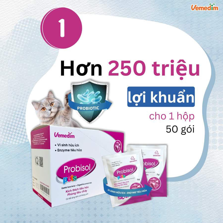 Vemedim Probisol for pets helps good digestion for dogs and cats (Set ...