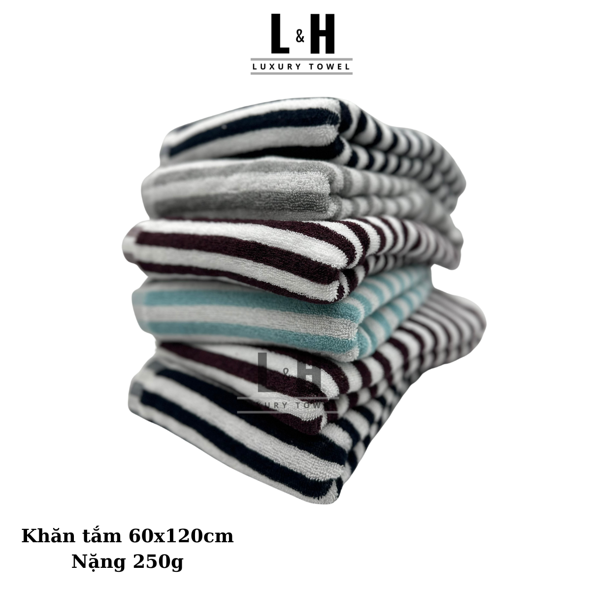 MJ striped cotton bath towel 250g, size 60X120cm | Shopee Philippines