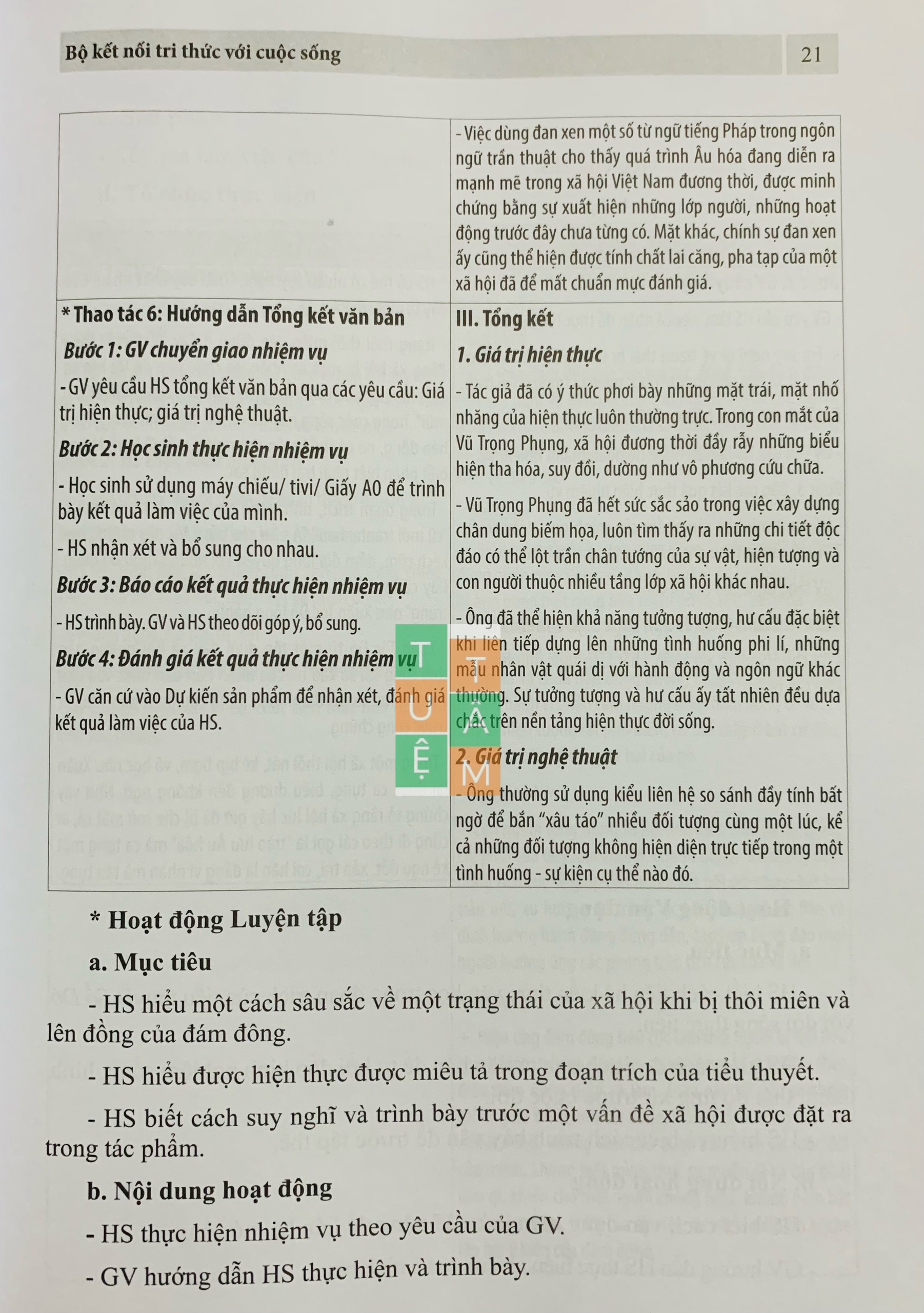 TRI Book - Literature lesson plan for grade 12 (Connecting knowledge to ...