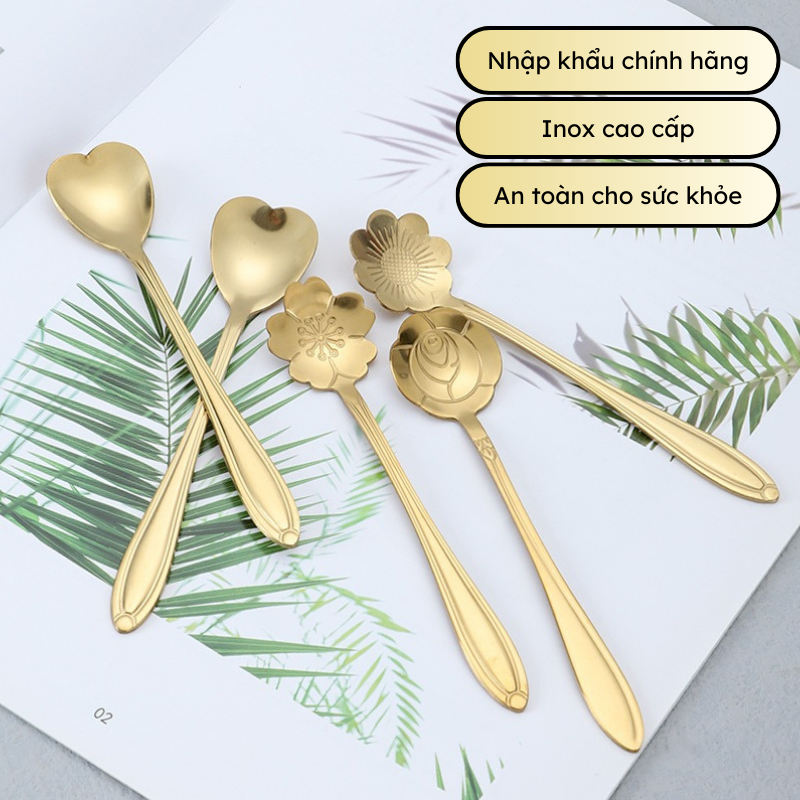 Coffee spoon, high quality stainless steel coffee spoon, two luxurious ...