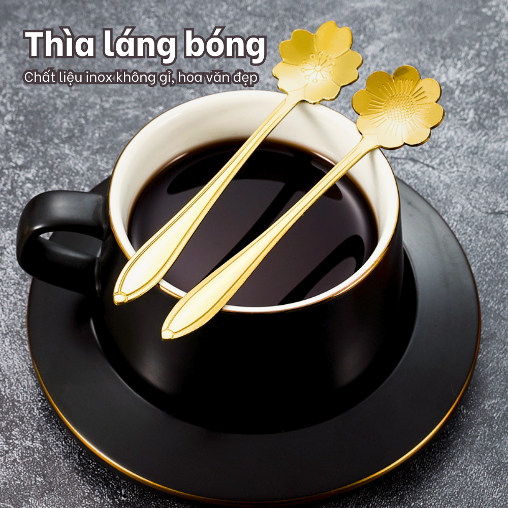 Coffee spoon, high quality stainless steel coffee spoon, two luxurious ...