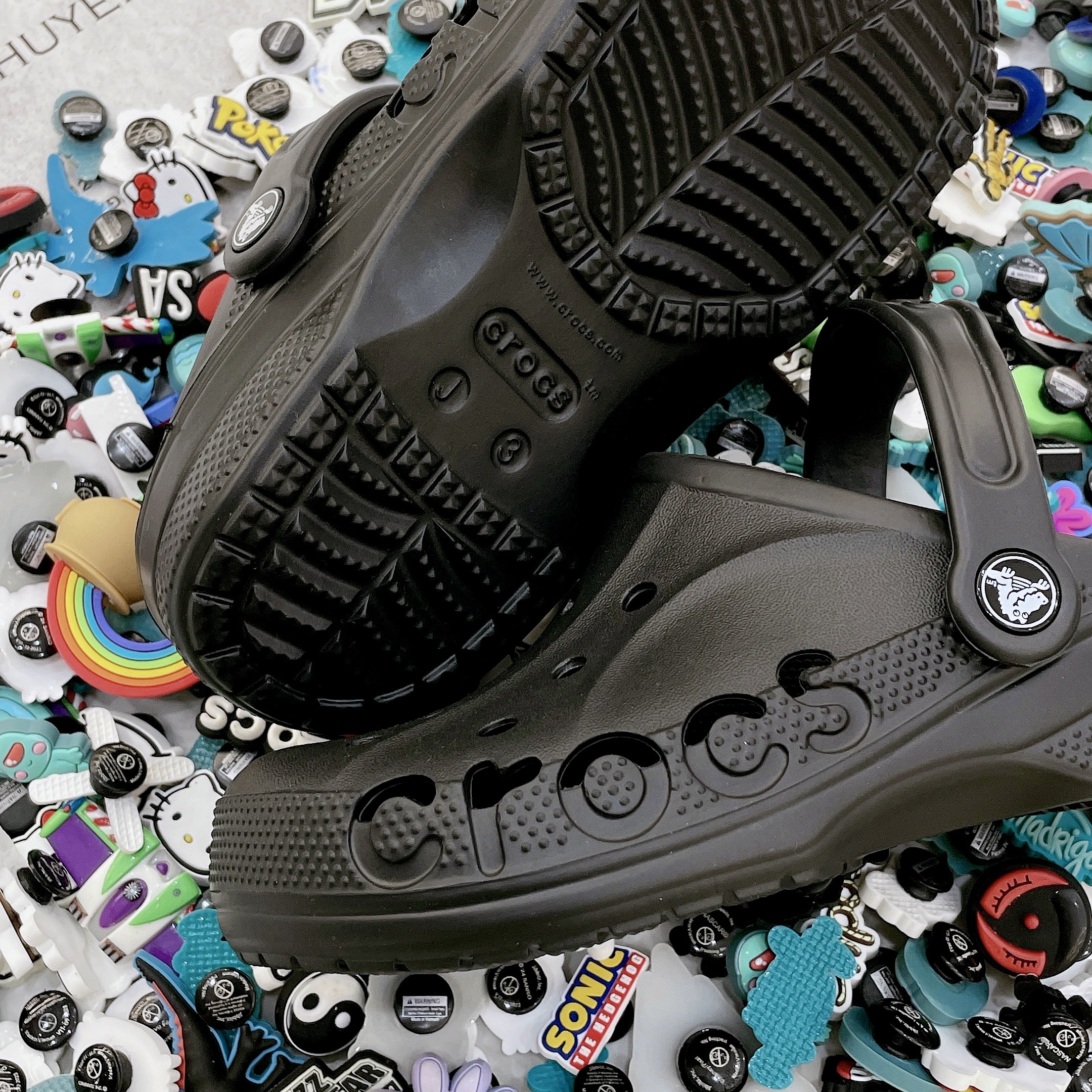 [GENUINE] - Clog UNISEX CROCS BAYA - BLACK - *HIPS* | Shopee Philippines