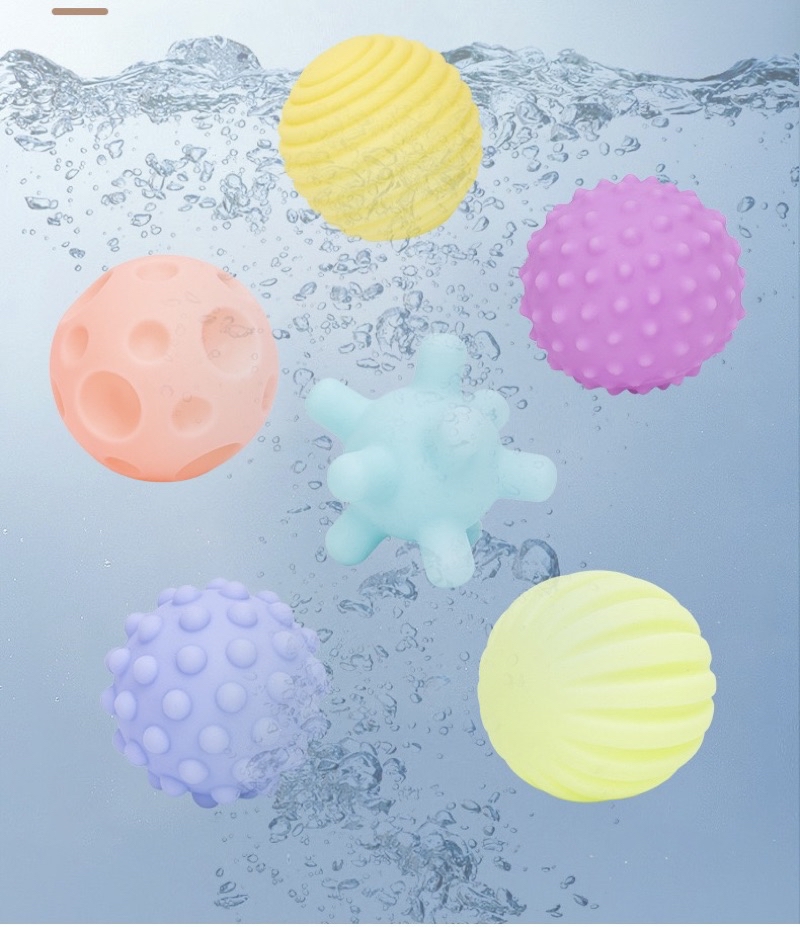 (Safety Certified)combo of 12 tactile balls for babies from 6 months ...