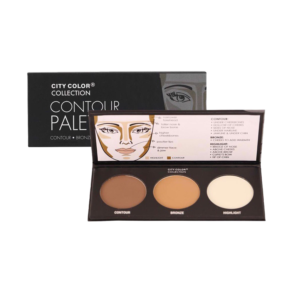 CITY COLOR CONTOUR EFFECTS PALETTE 3-CELL BLOCKING POWDER | Shopee ...