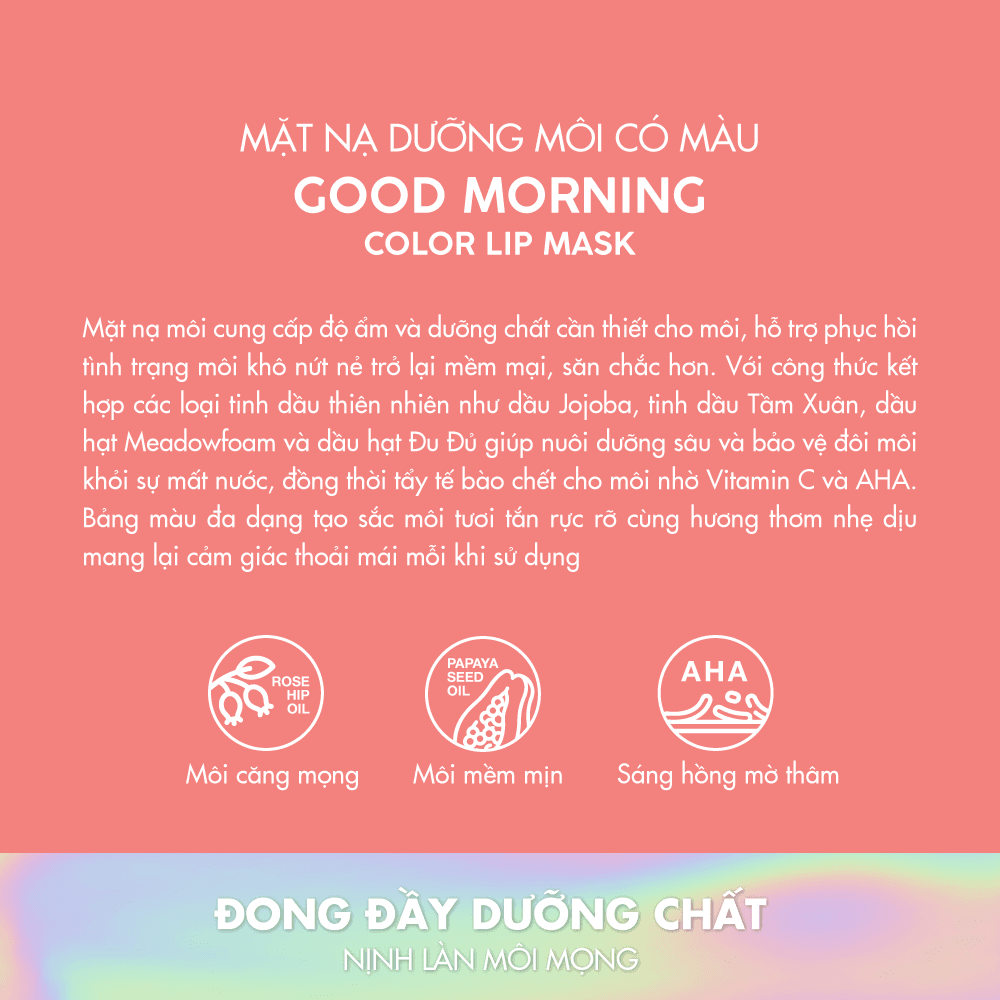 Lipit Good Morning Color Lip Mask 10G | Shopee Philippines