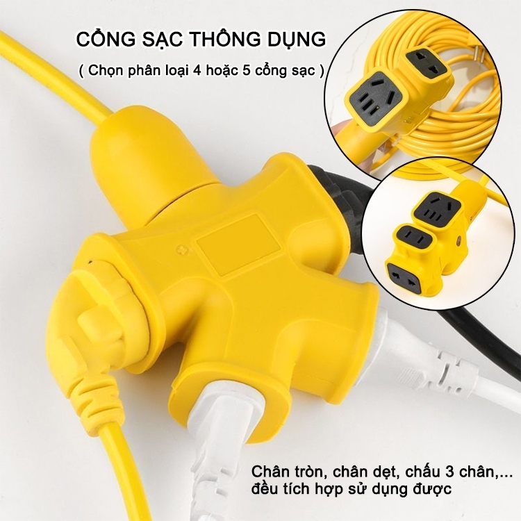 Electrical Cord Coil with Socket TYPE 1, Multi-Purpose High-Heavy ...
