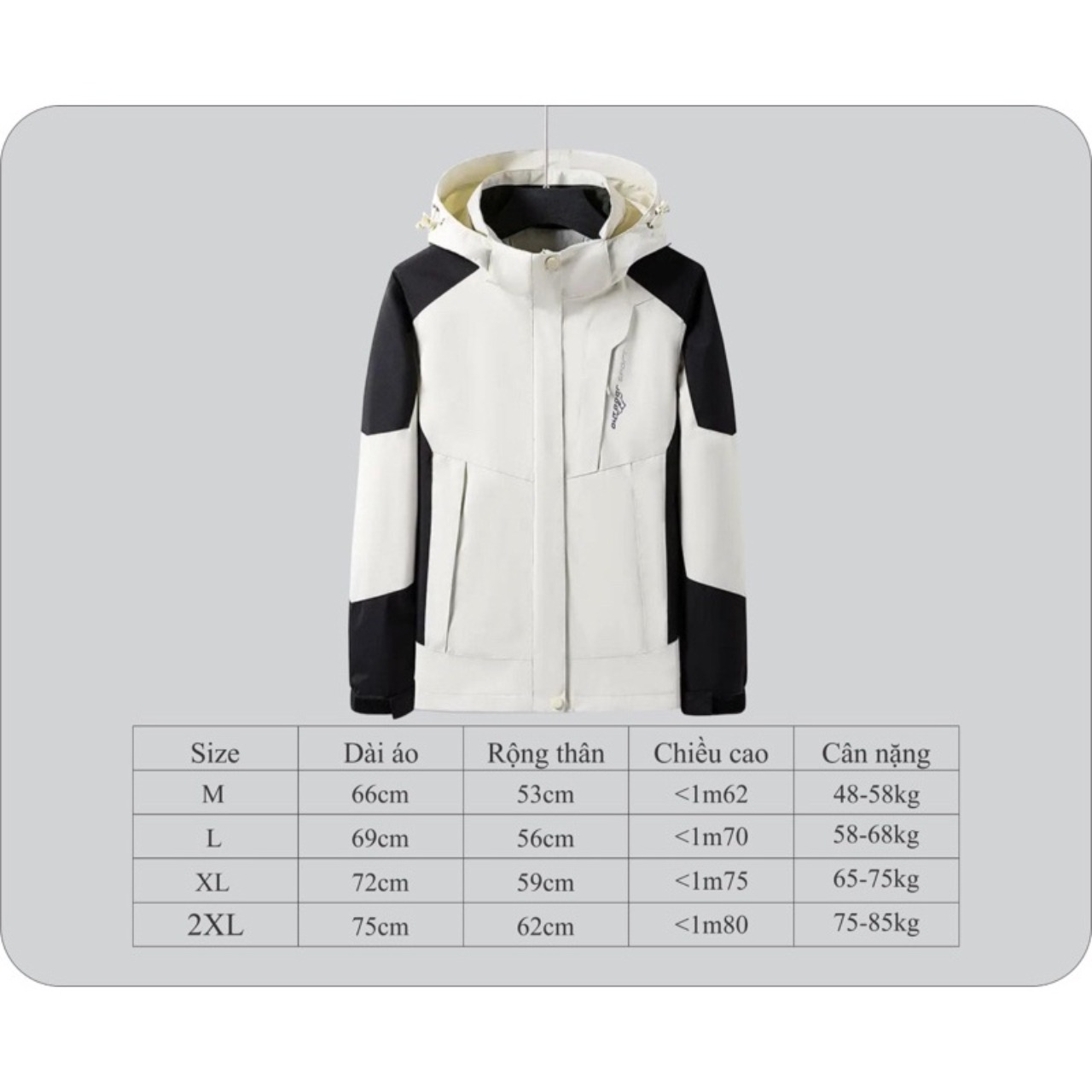 2-layer windbreaker for men and women with VimMy color combination ...