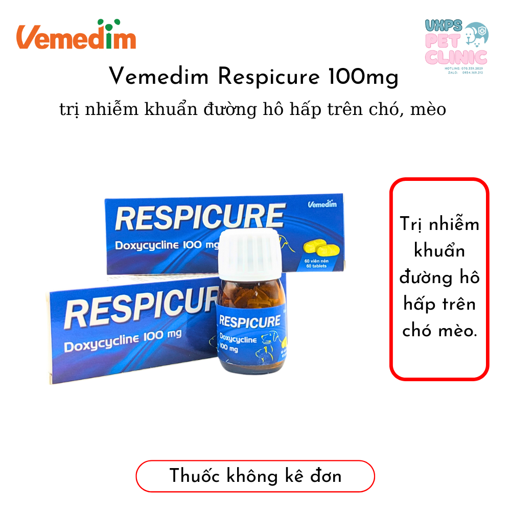 Vemedim Respicure - Treats Respiratory Infections in Dogs and Cats ...